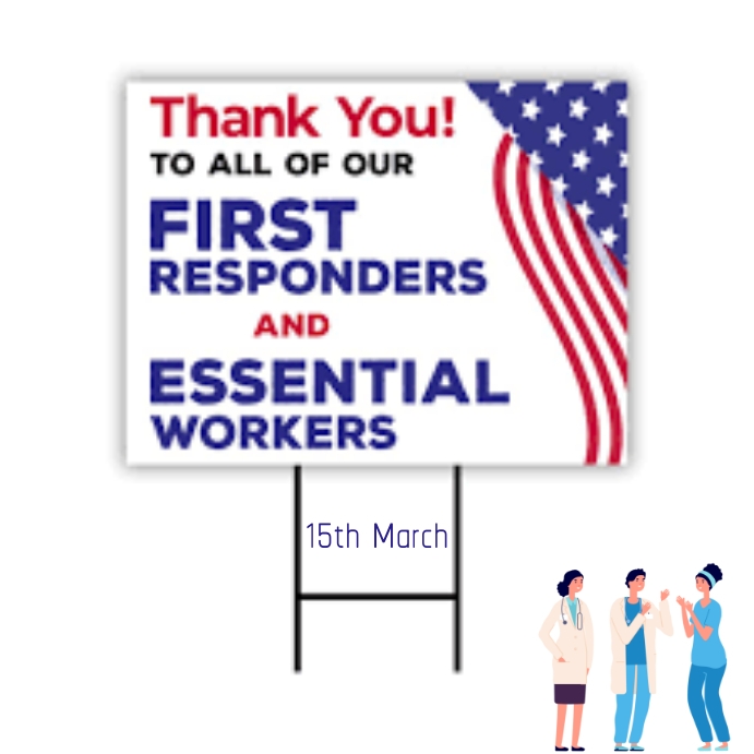 essential workers thanks and appreciation day Template | PosterMyWall