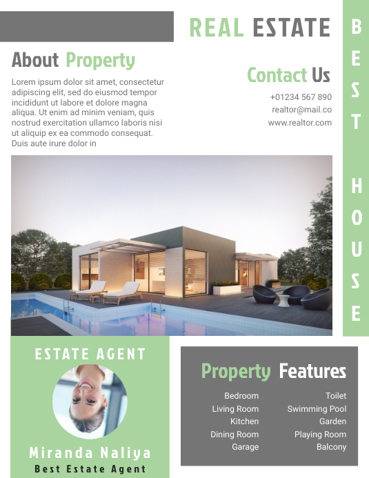Estate Agent Flyer Templates Design Fully Editable | PosterMyWall