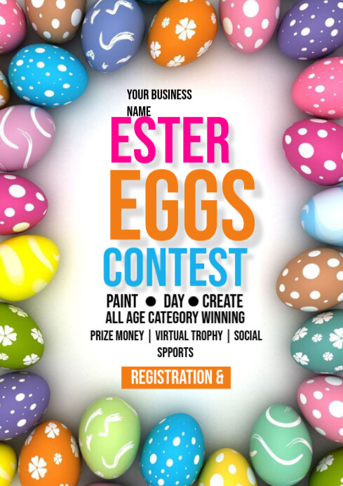 ESTER EGG CONTEST Template | PosterMyWall