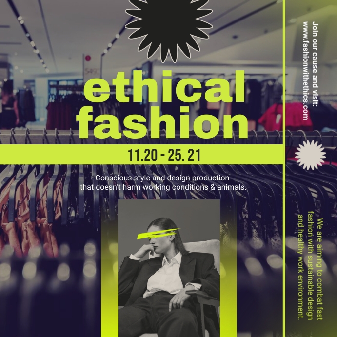 Copy of Ethical Fashion AD | PosterMyWall