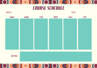 Free Class Schedule Templates | PosterMyWall