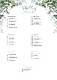 Wedding Checklist Template | PosterMyWall