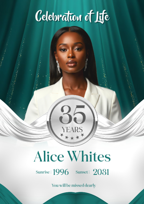 Eulogy cover design template | Eulogy front cover design template ...