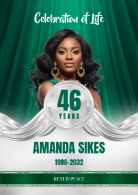 Eulogy cover page design template | Eulogy front cover design ...