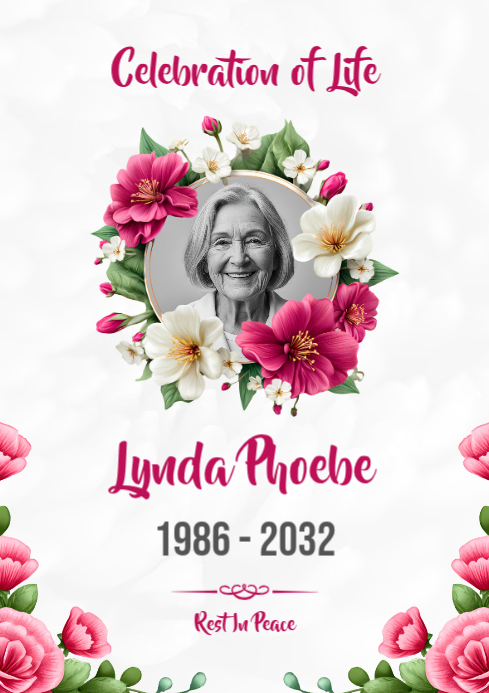 Eulogy cover page design template | Eulogy front cover design ...