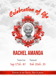 Eulogy cover page design template | Eulogy front cover design ...