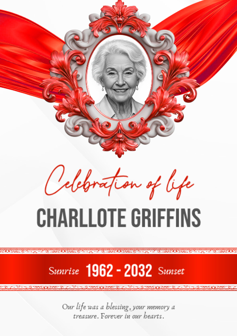 Eulogy cover page design template | Eulogy front cover design ...