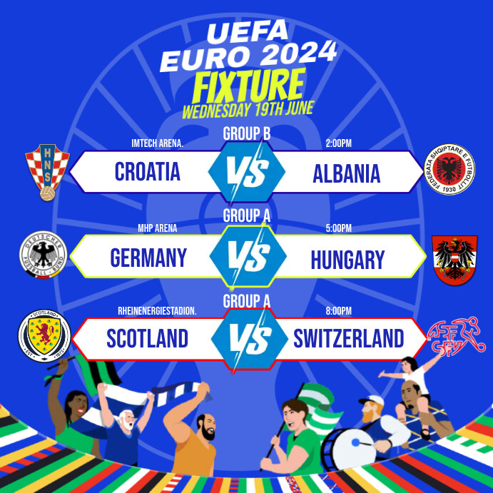 EURO 2024 FIXTURE Template | PosterMyWall