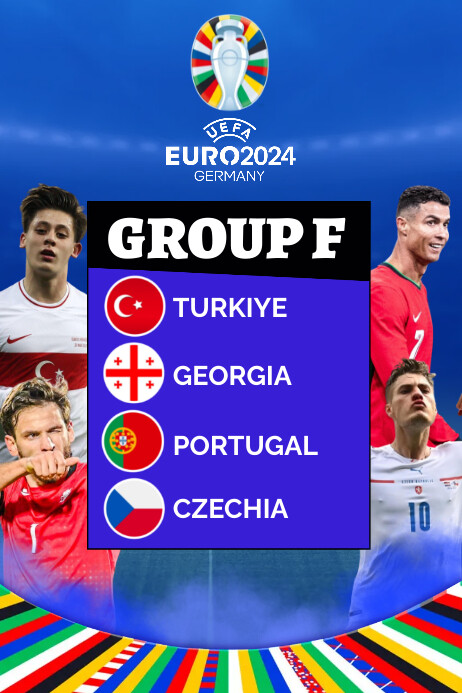 Euro 2024 group Template | PosterMyWall