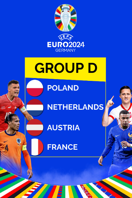 EURO 2024 GROUP STAGE templaat | PosterMyWall