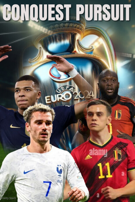 Modèle Euro 2024 Poster | PosterMyWall