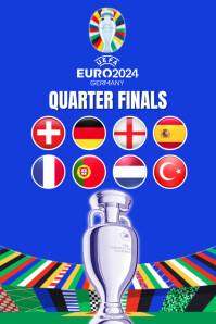 EURO 2024 QUARTER FINALS Template | PosterMyWall