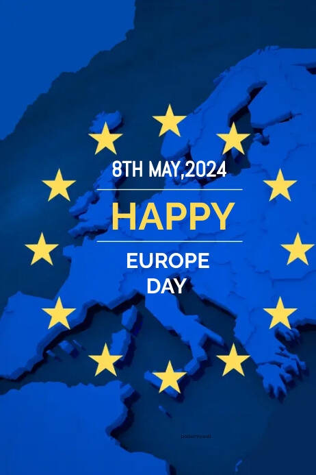 Europe day template | PosterMyWall