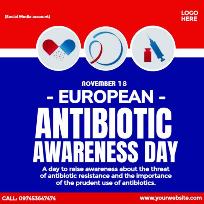 European Antibiotic Awareness Day Ad Template | PosterMyWall