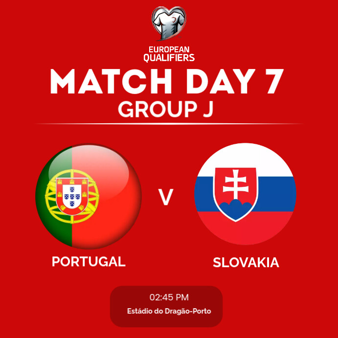 EUROPEAN QUALIFIERS Templat | PosterMyWall