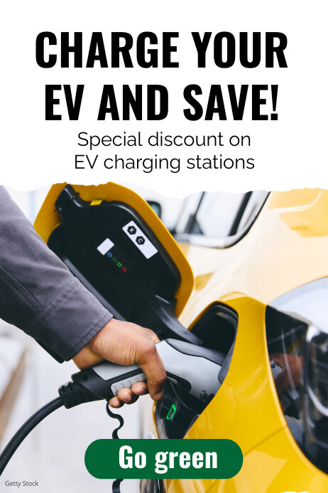 Ev Charging Station For Vehicle Poster Template | PosterMyWall