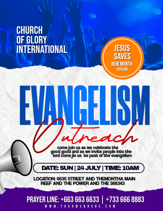 Copy of evangelism outreach | PosterMyWall