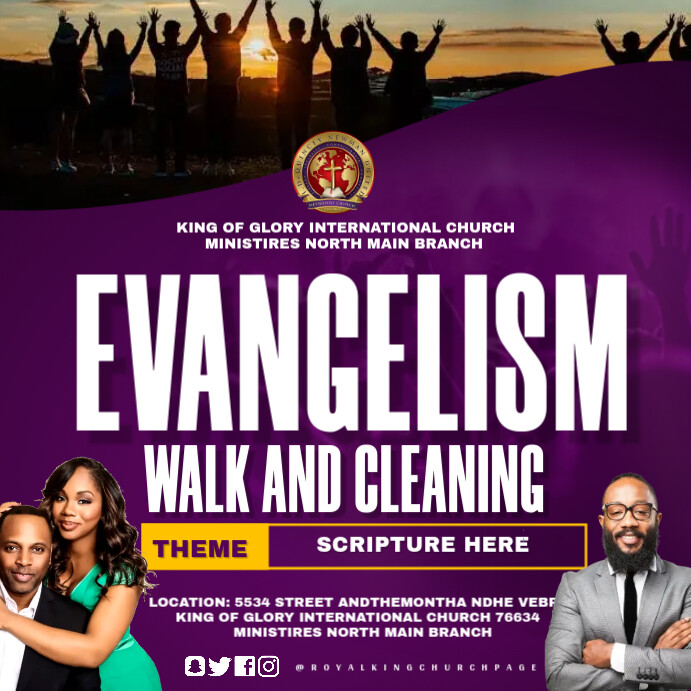 Copy of evangelism outreach | PosterMyWall