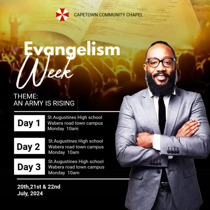 Evangelism week flyer design template | PosterMyWall