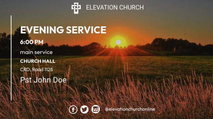 Copy of EVENING SERVICE (2) | PosterMyWall