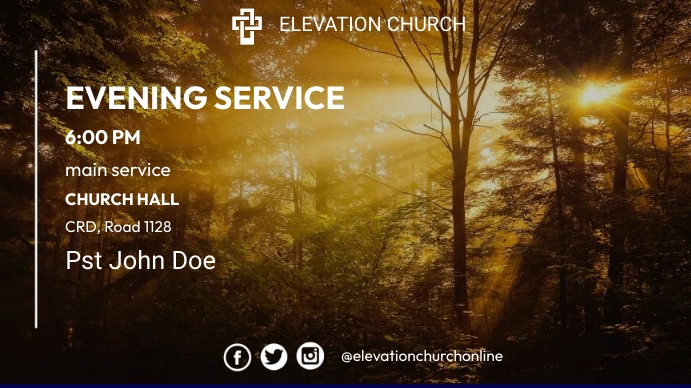 Copy of EVENING SERVICE (3) | PosterMyWall