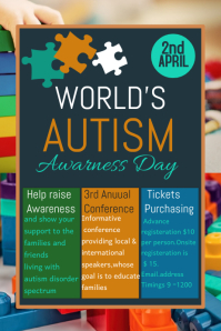 Customizable Design Templates for Autism | PosterMyWall
