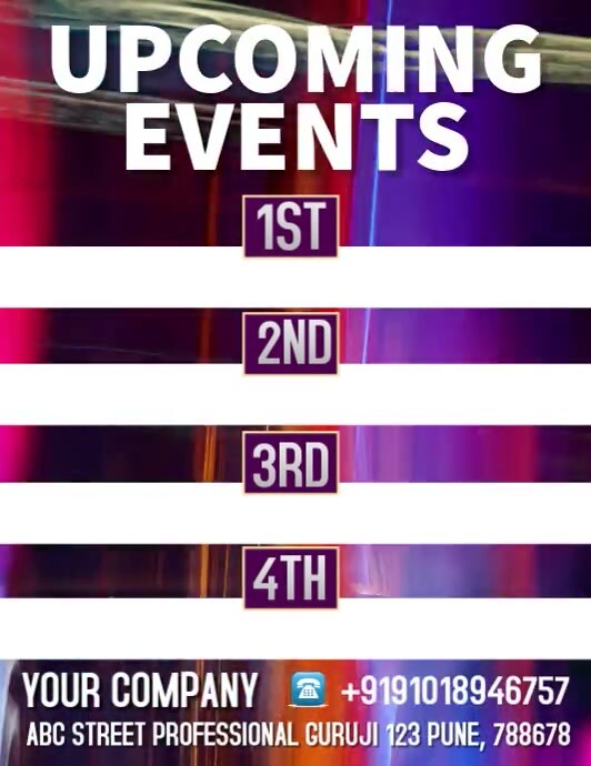 Plantilla de event dates | PosterMyWall