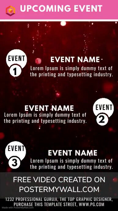 event dates Template | PosterMyWall