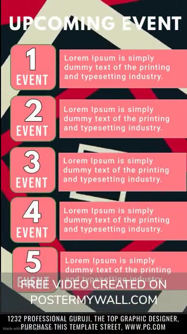 event dates Template | PosterMyWall