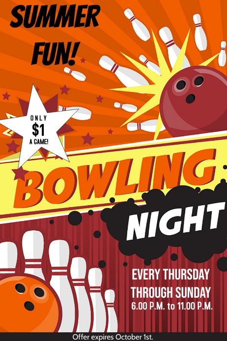 Plantilla de Bolos de | PosterMyWall