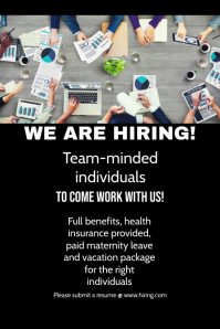 WE ARE HIRING SCHOOL POSTER FLYER TEMPLATE | PosterMyWall