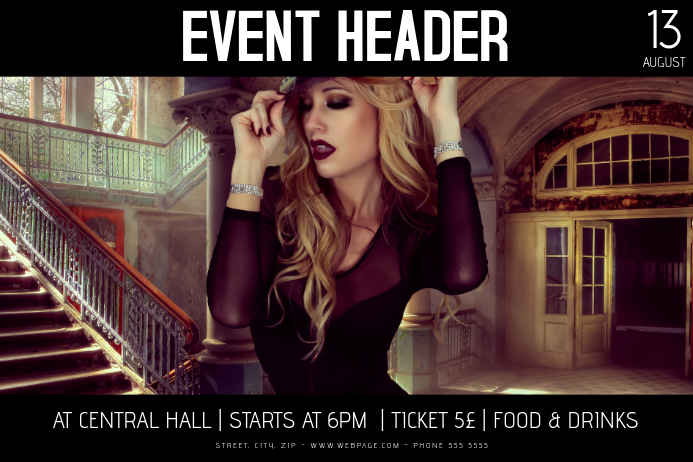 event fashion concert band landscape flyer template | PosterMyWall