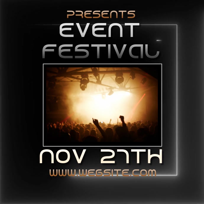 EVENT fest festival ad video digital Template | PosterMyWall