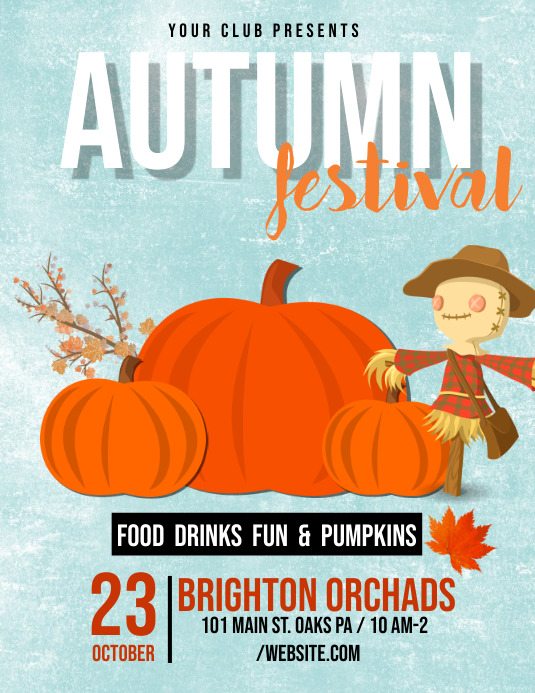 Event flyer, Autumn flyers, Fall flyers Template | PosterMyWall