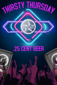 Thirsty Thursdays Club Flyer Template | PosterMyWall