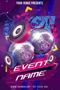 Disco Fever Template | PosterMyWall