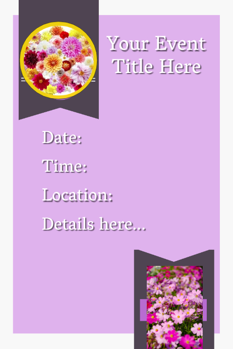 Copy of Event flyer Small Business flower show | PosterMyWall