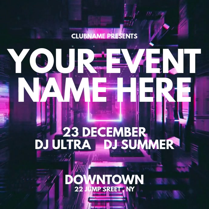 event flyer template | PosterMyWall
