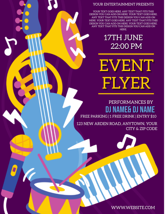 EVENT FLYER TEMPLATE | PosterMyWall