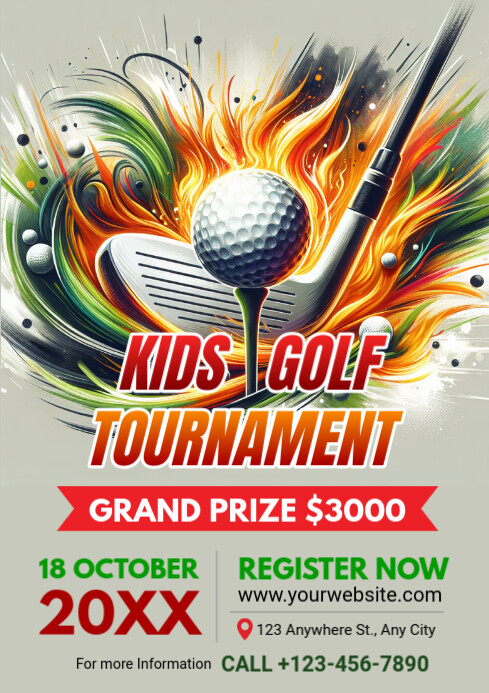 Copy of Event Graphics Editable Golf Flyer | PosterMyWall