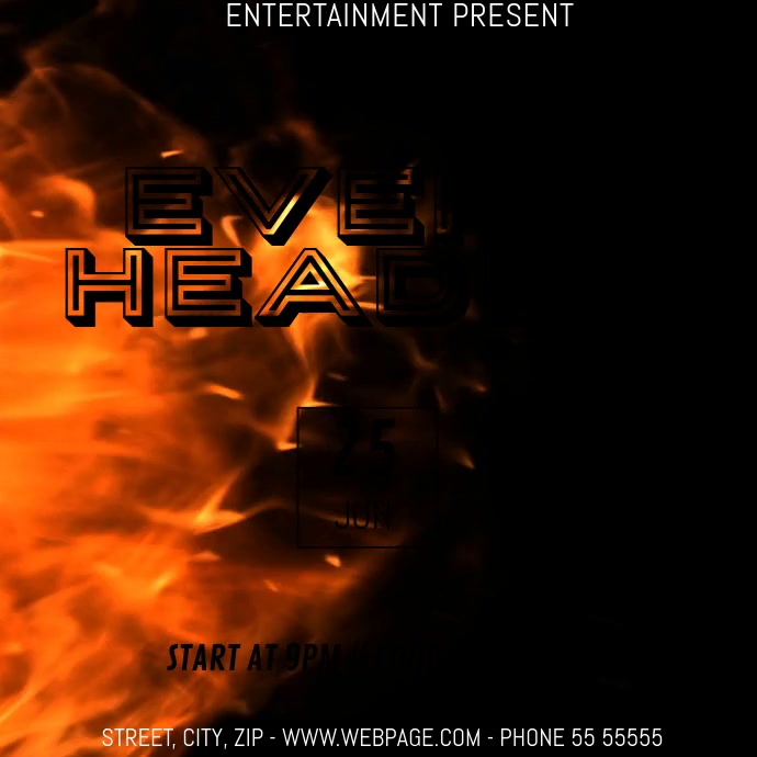 Event header video flyer template | PosterMyWall