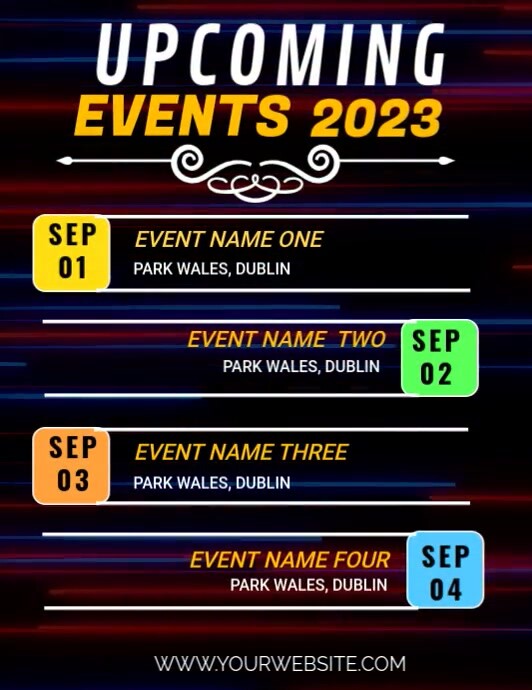 Plantilla de event list | PosterMyWall
