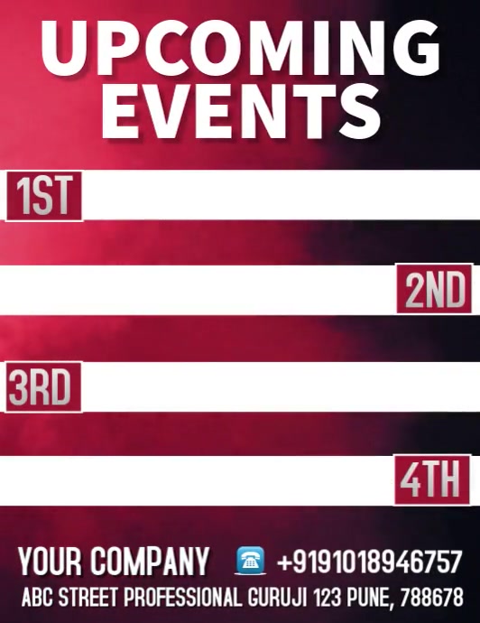 Plantilla de event list | PosterMyWall