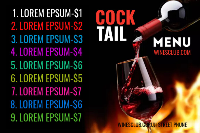 event list Template | PosterMyWall