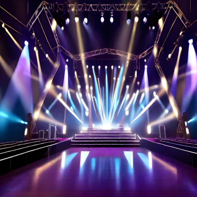 Copy of Event Live Stage Light Design | PosterMyWall