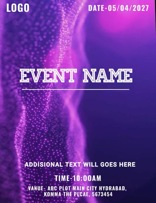 Event name Template | PosterMyWall