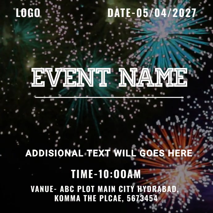 Event name Template | PosterMyWall