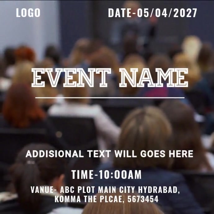 Copy of Event name | PosterMyWall
