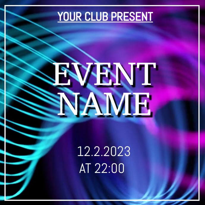 EVENT NAME VIDEO TEAMPLET Template | PosterMyWall