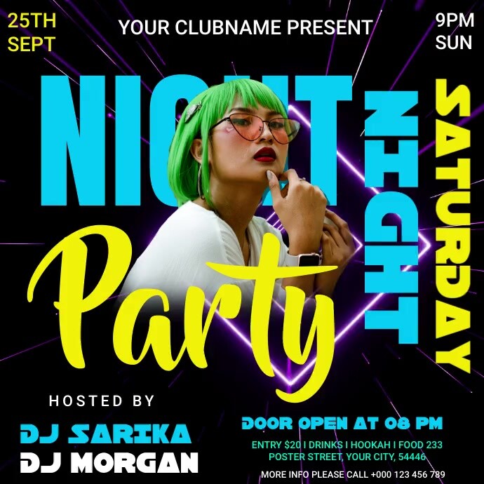 Event night/event advert/pob night/night part Template | PosterMyWall
